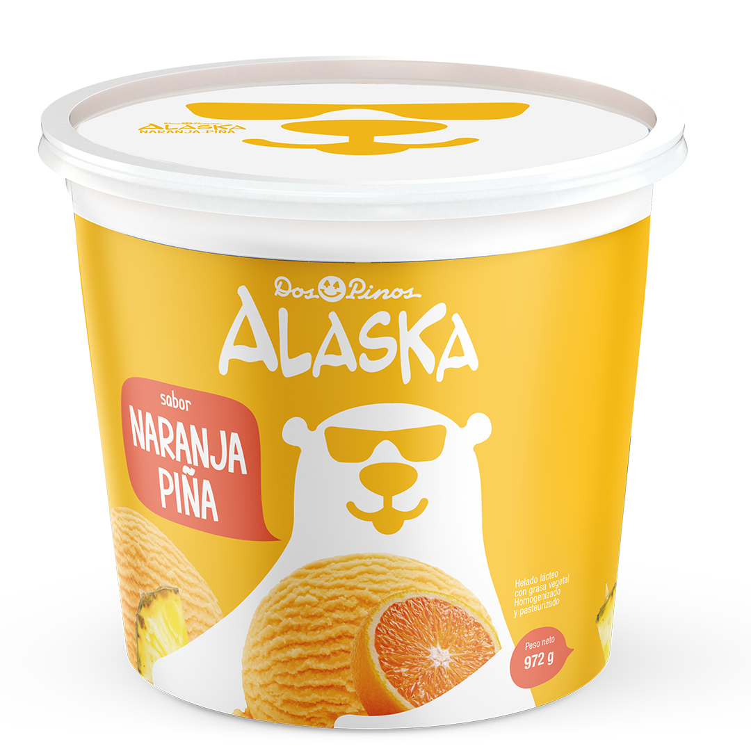 Producto: Helado Alaska Naranja Pina (1/2Gal) 972g