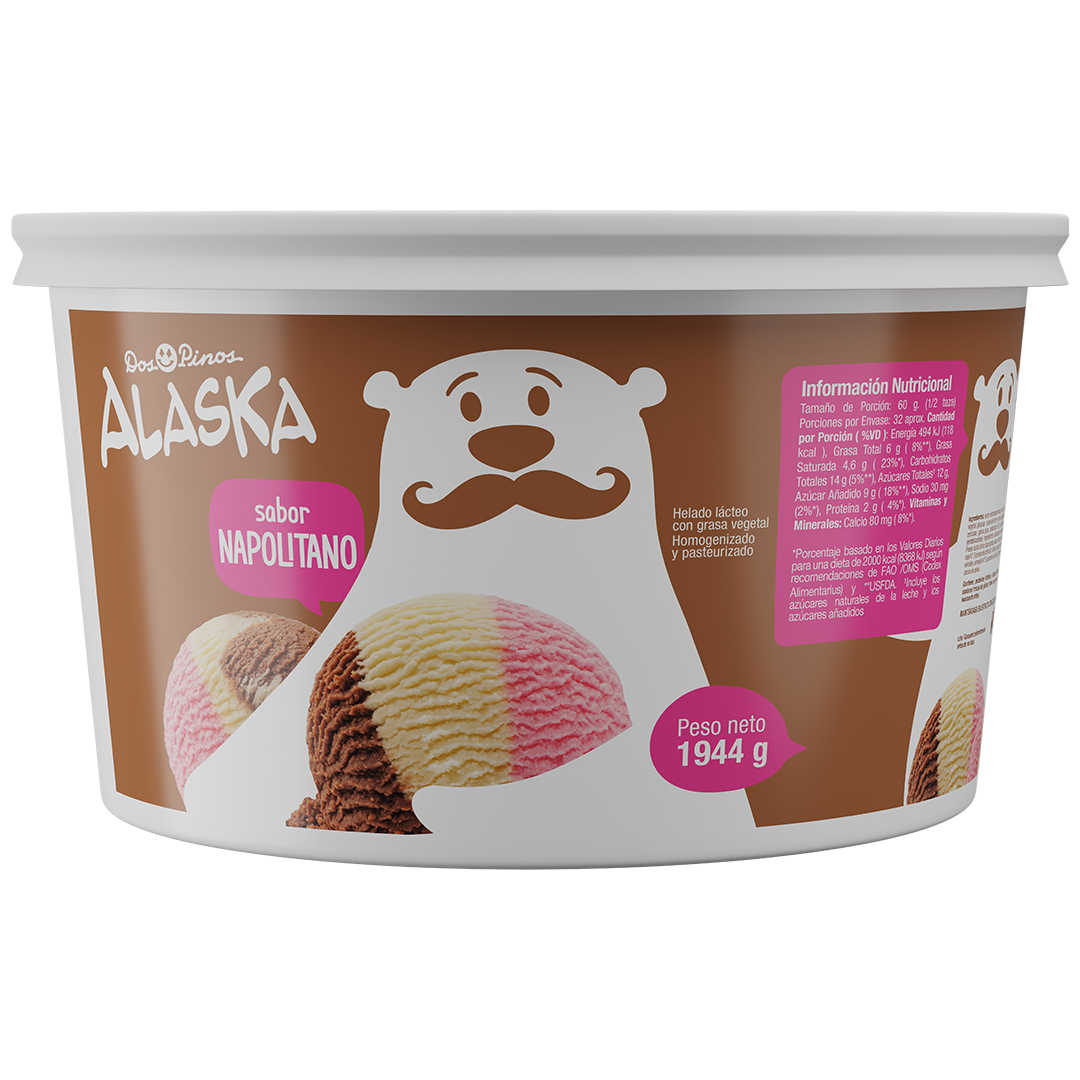 Producto: Helado Alaska Napolitano (1Gal) 1944g