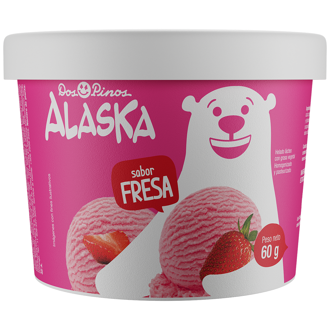 Producto: Helado Alaska Fresa Cajita 60g