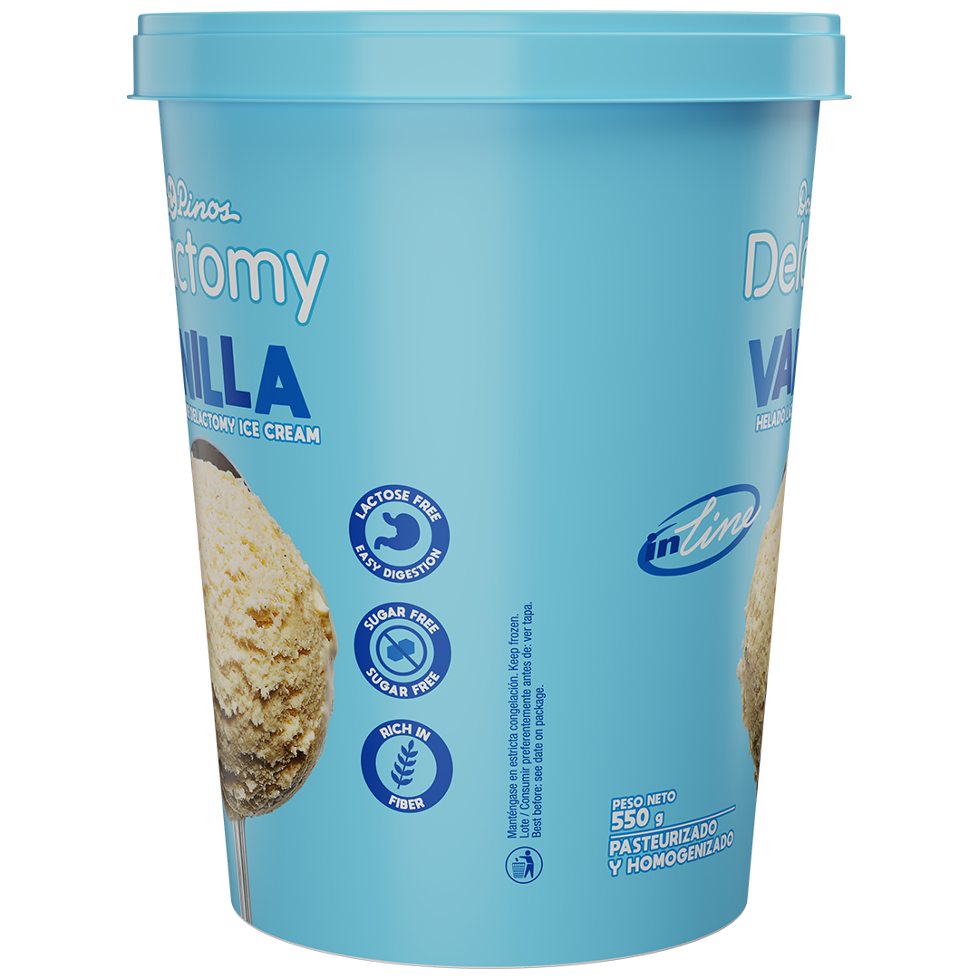 Producto: Helado Delactomy Vainilla (1/4Gal) 550g