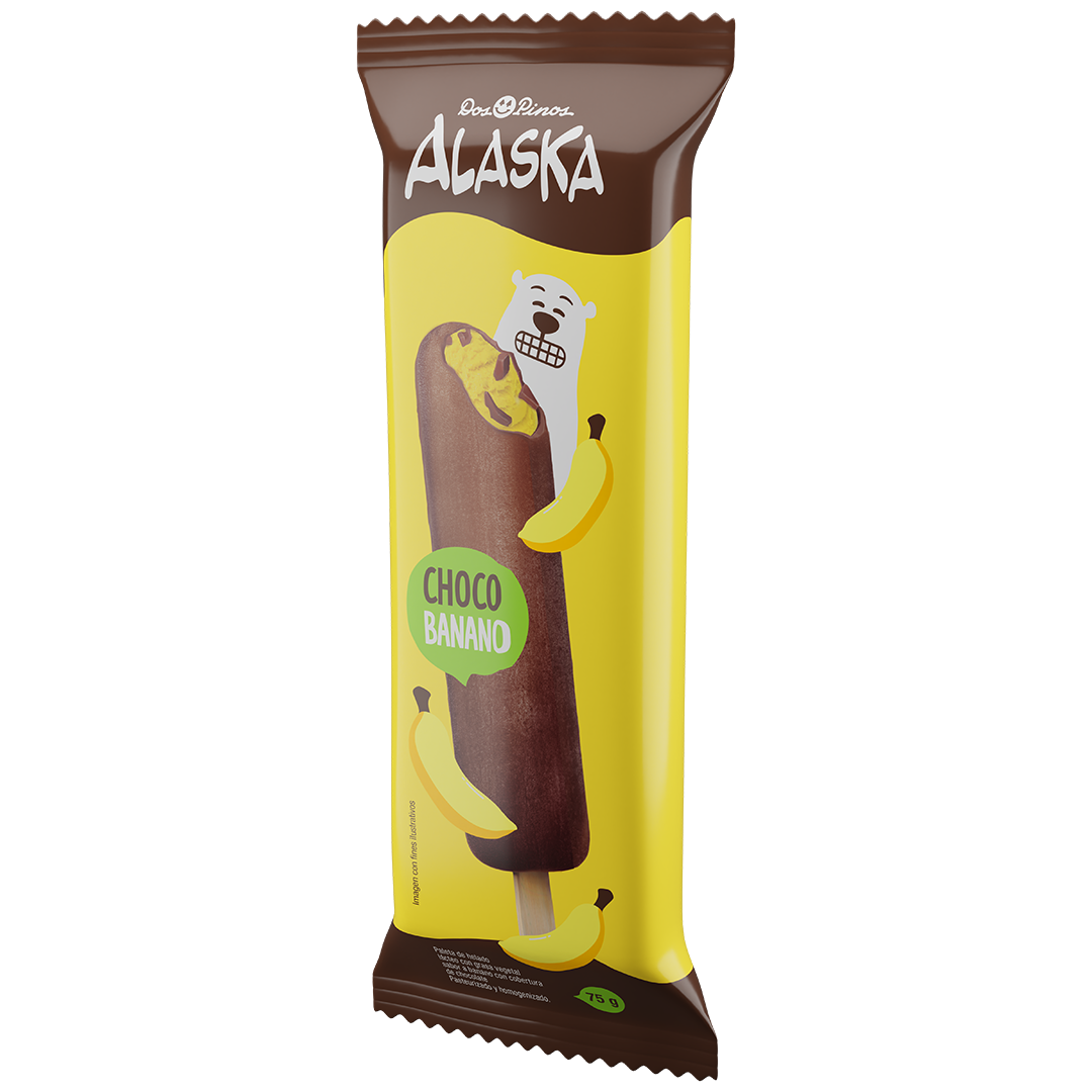 Producto: Helado Paleta Alaska Chocobanano 75g