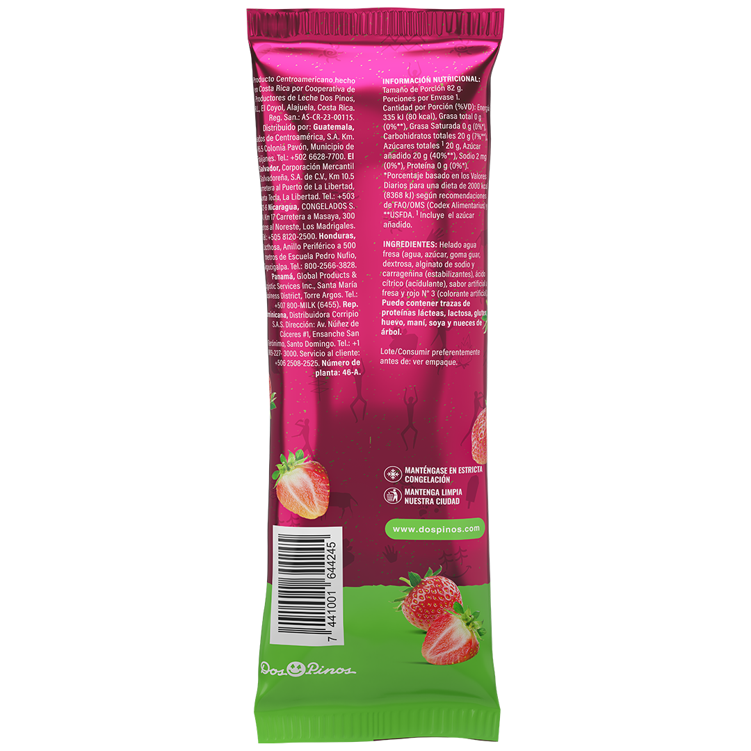 Producto: Helado Paleta Briko Fresa 82g