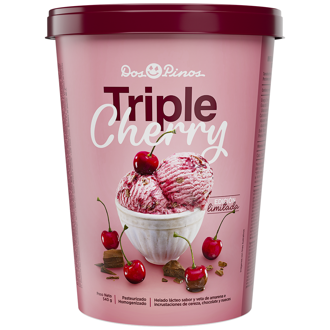Producto: Helado Triple Cherry (1/4Gal) 540g